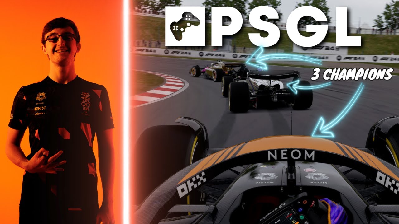THREE ESPORTS CHAMPIONS BATTLE FOR P1 | PSGL F1 S37 Round 3 Japan - YouTube