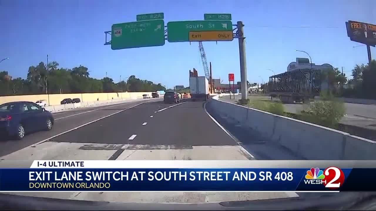 Heads up: Exit lane switch at South Street and SR 408 - YouTube