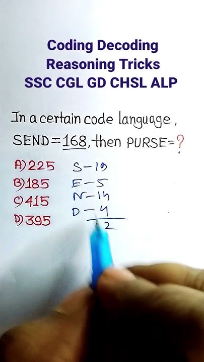 Coding Decoding | Coding Decoding Reasoning Tricks in Hindi| Coding| Reasoning Classes| #shorts ...