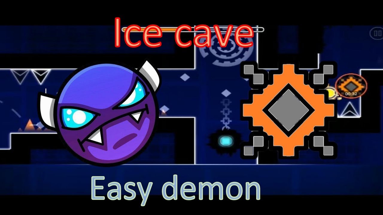 ice cave - Geometry Dash - Easy demon - 100% Completed - YouTube