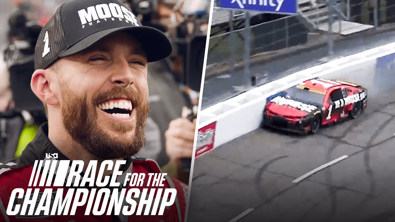 Ross Chastain's Reaction To Crazy Wall Ride Move | Race for the ...