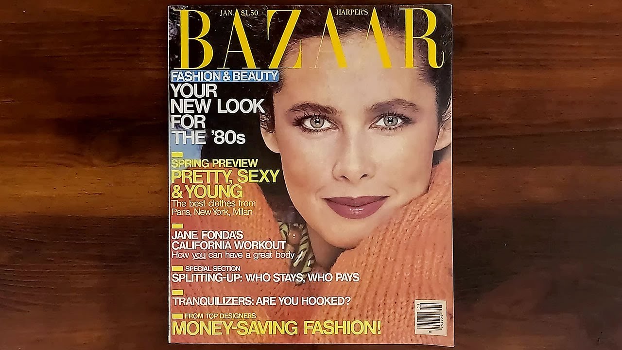 Harper's Bazaar January 1980 Dayle Haddon, Jane Fonda, Jerry Hall ...