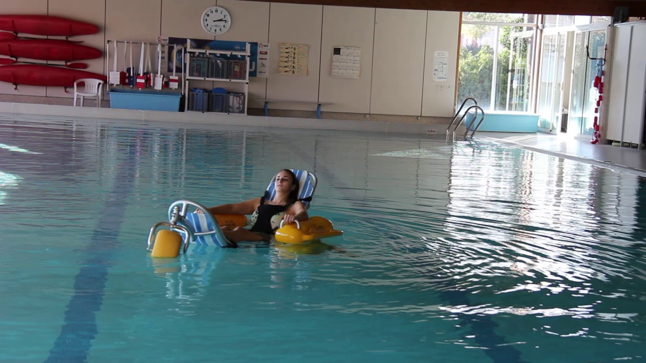 WaterWheels® Floating Beach Wheelchair - YouTube