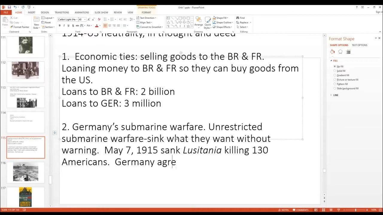 Unit 1, Lecture 5-World War 1 - YouTube
