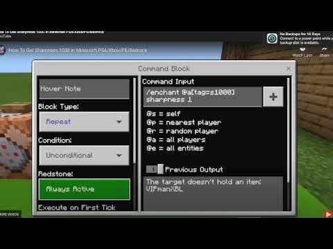 sharpness 1000 sword bedrock edition - YouTube