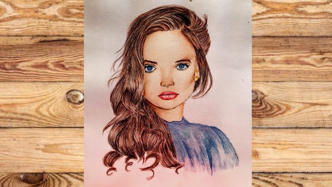 My First Pancil Colour Drawing😶 Youtube