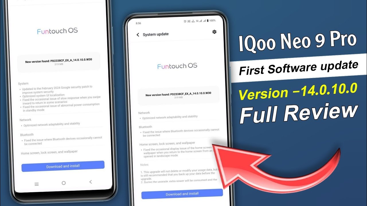 IQoo Neo 9 Pro First Software Update | IQoo Neo 9 Pro 14.0.10.0 Update ...