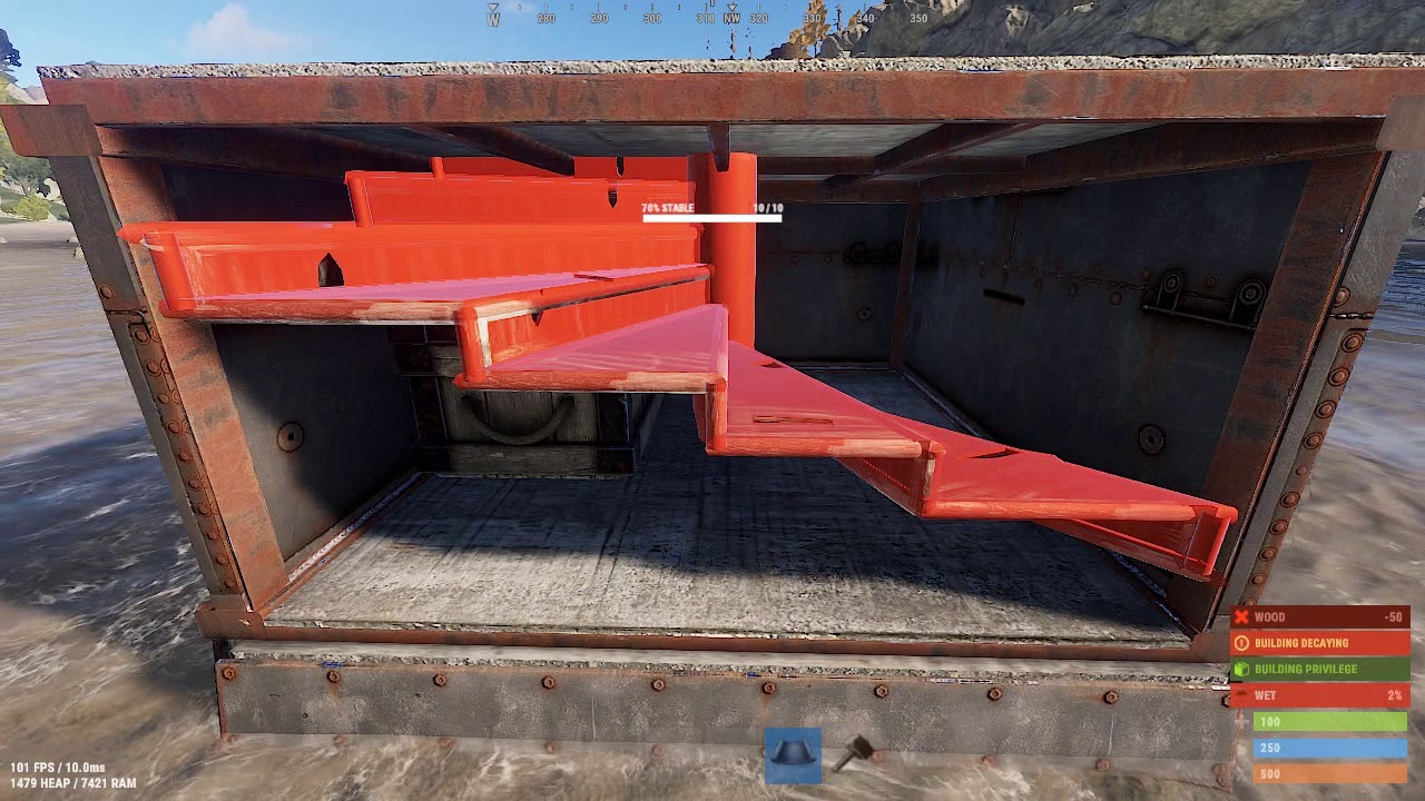 rust stair bunker - YouTube