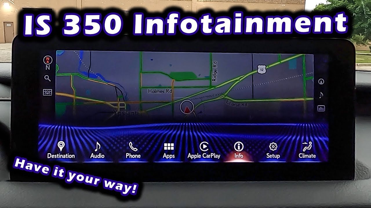 2022 Lexus IS — Infotainment Review | Touchpad, Apple CarPlay, Android ...