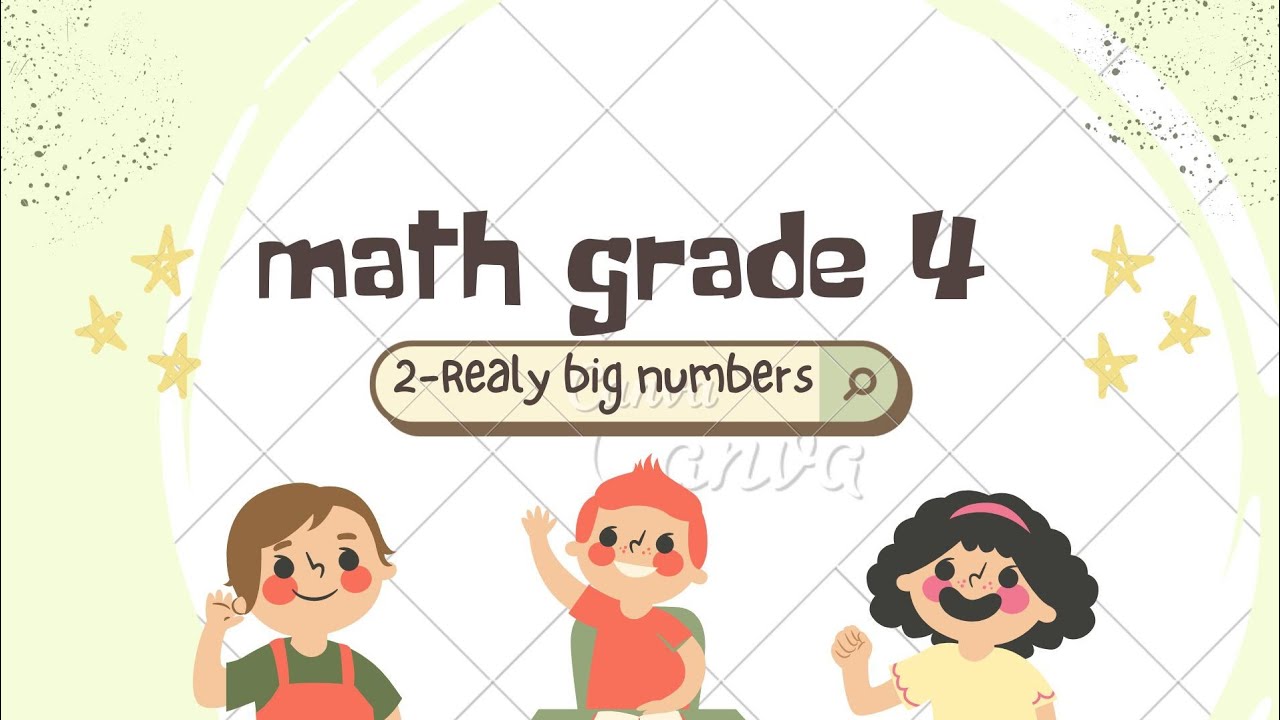 math grade 4 first term.unit 1 Lesson 2. Really big numbersماث للصف ...