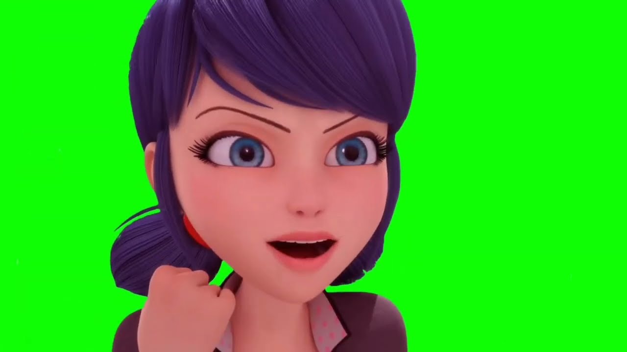 (Miraculous Ladybug) Marinette Transformation Words Green Screen - YouTube