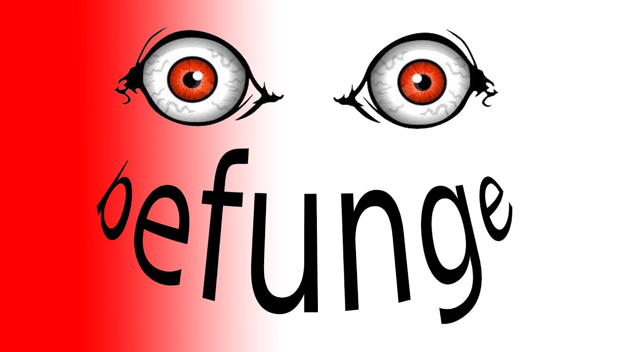 Befunge - The 2d programming language - YouTube