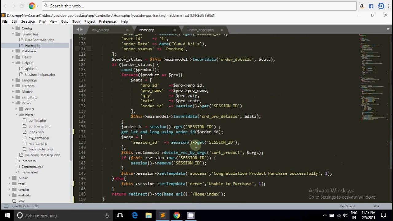How To Create Custom Gps Tracking Using Php Codeigniter4 Video4 Youtube