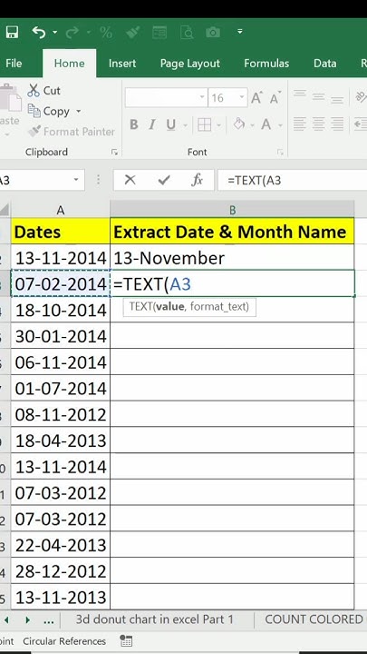 Date Formatting in Excel | Text Formula in Excel #excel #exceltech #shorts #microsoftexcel # ...