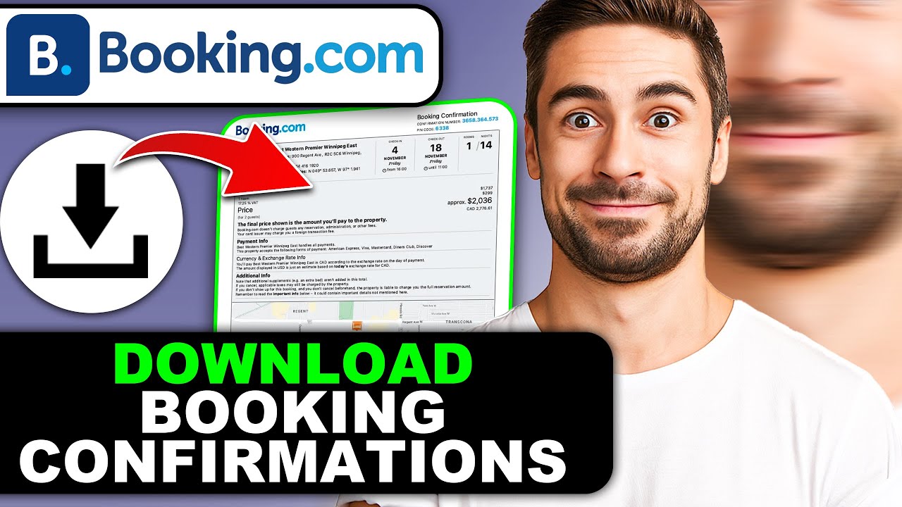 How to Download Your Booking Confirmation from Booking.com - YouTube