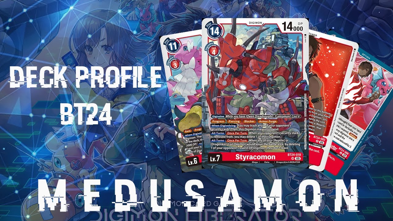 Digimon TCG | Deck Profile Medusamon BT24 - YouTube
