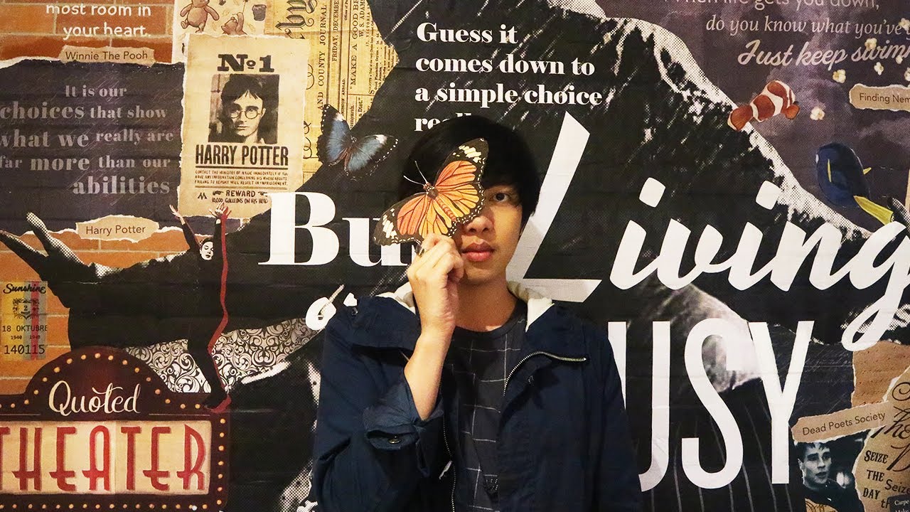 I made a Collage Mural of famous movie quotes! - YouTube