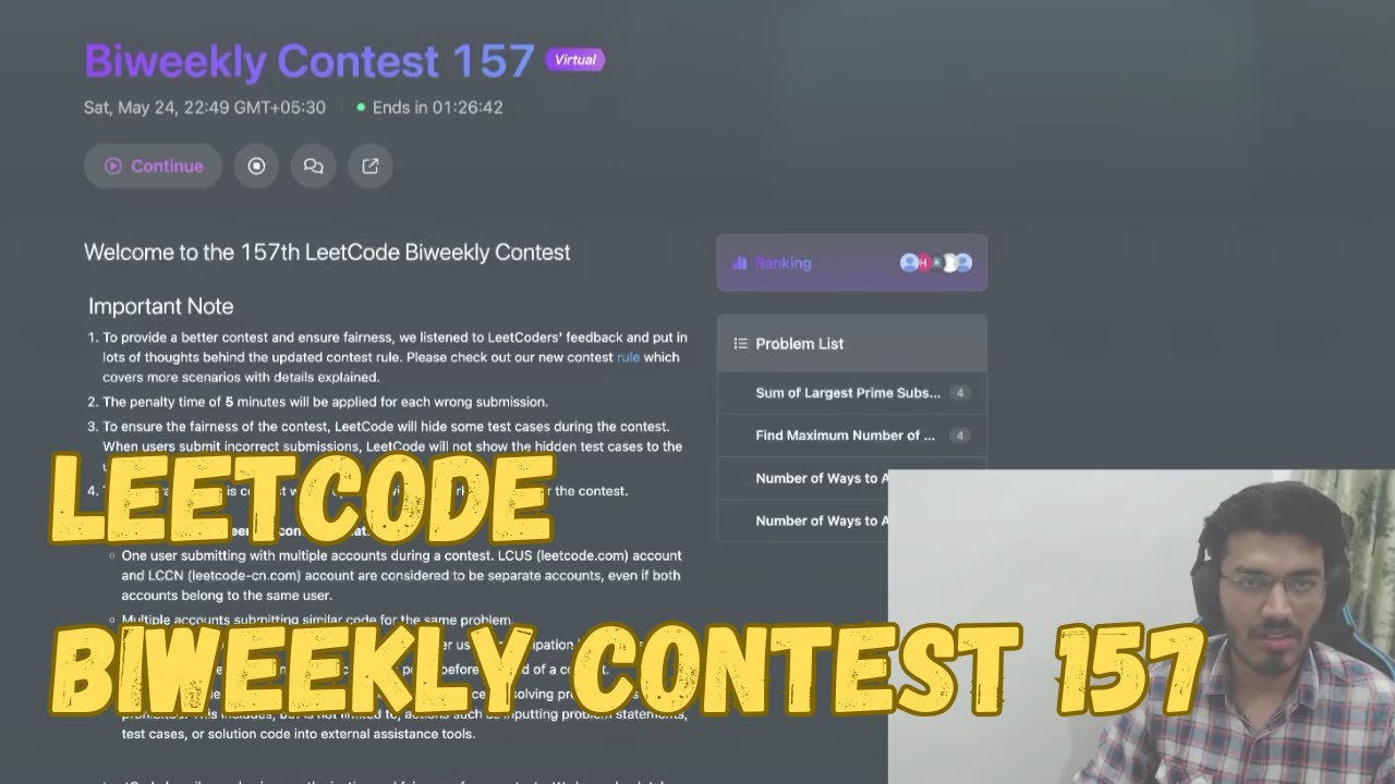 Biweekly Contest 157 Solution | Leetcode 3556 - YouTube Biweekly Contest 157 Solution | Leetcode 3556 - YouTube