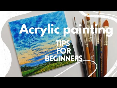 How to make acrylic painting |Acrylic painting tips 🎨 | painting ...
