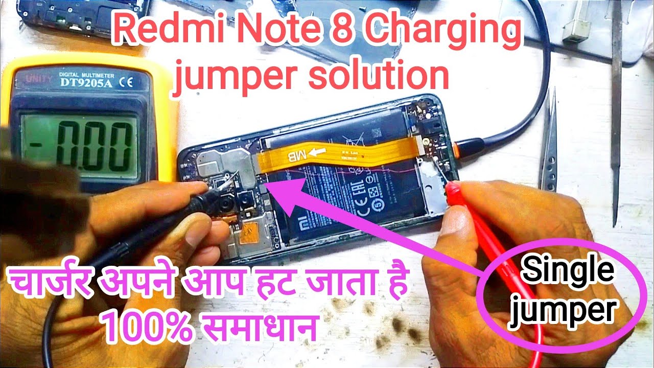 Charger auto disconnect problem | Charging jumper solution in Redmi ...