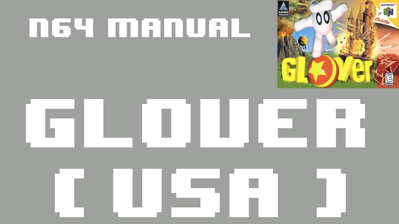 [N64 Manual] Glover (USA) - Nintendo 64 Game Instructions - YouTube