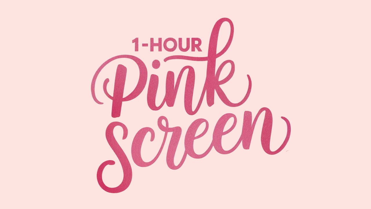 1 Hour Pink Screen for Ultimate Calm: Soft Coral Glow in 4K - YouTube
