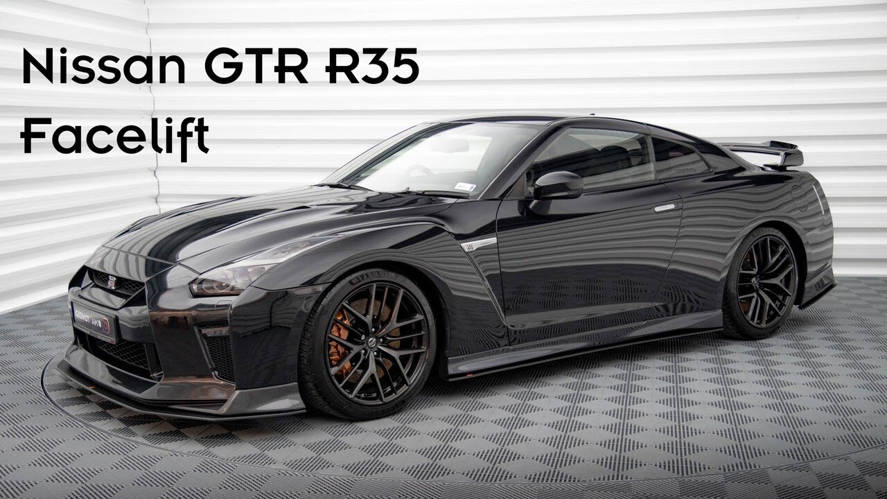 Nissan GTR R35 Facelift (2016 - 2022) | Maxton Design Splitter Set ...