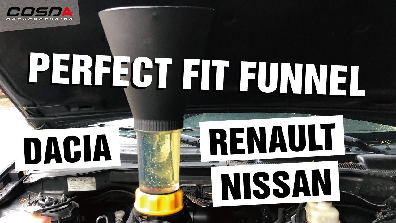 Perfect Fit Oil Funnel for Renault-Nissan - YouTube