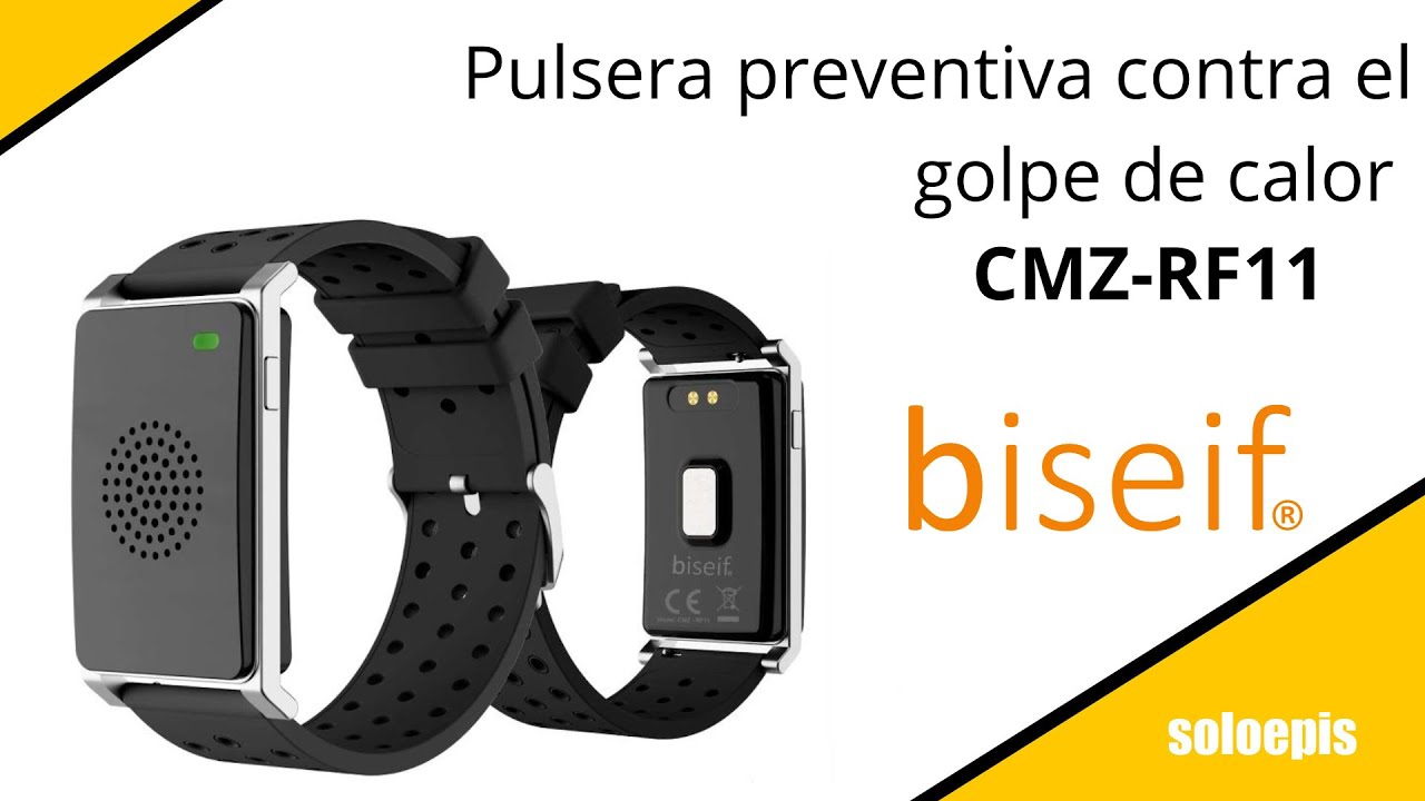 Pulsera recargable para la prevención del golpe de calor biseif CMZ ...