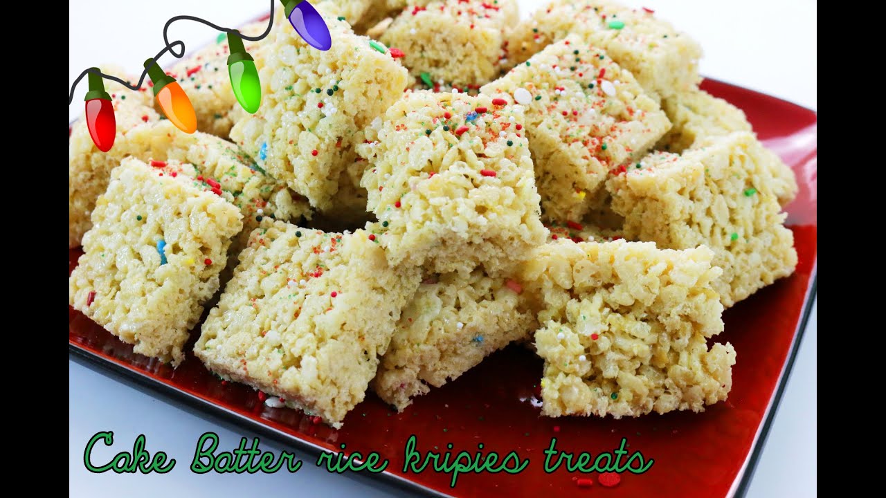 Messy Monday | Funfetti Cake Batter Rice Krispies Treats - YouTube