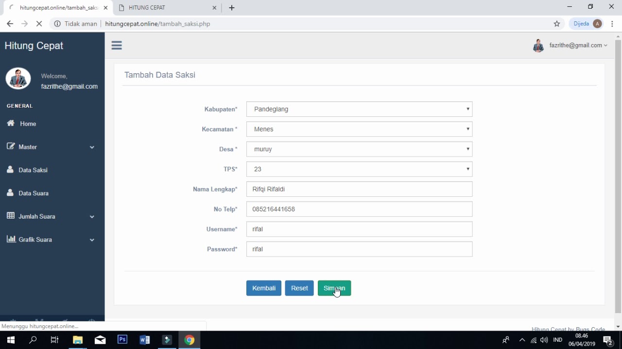 Aplikasi Hitung Cepat (Quick Count) - YouTube