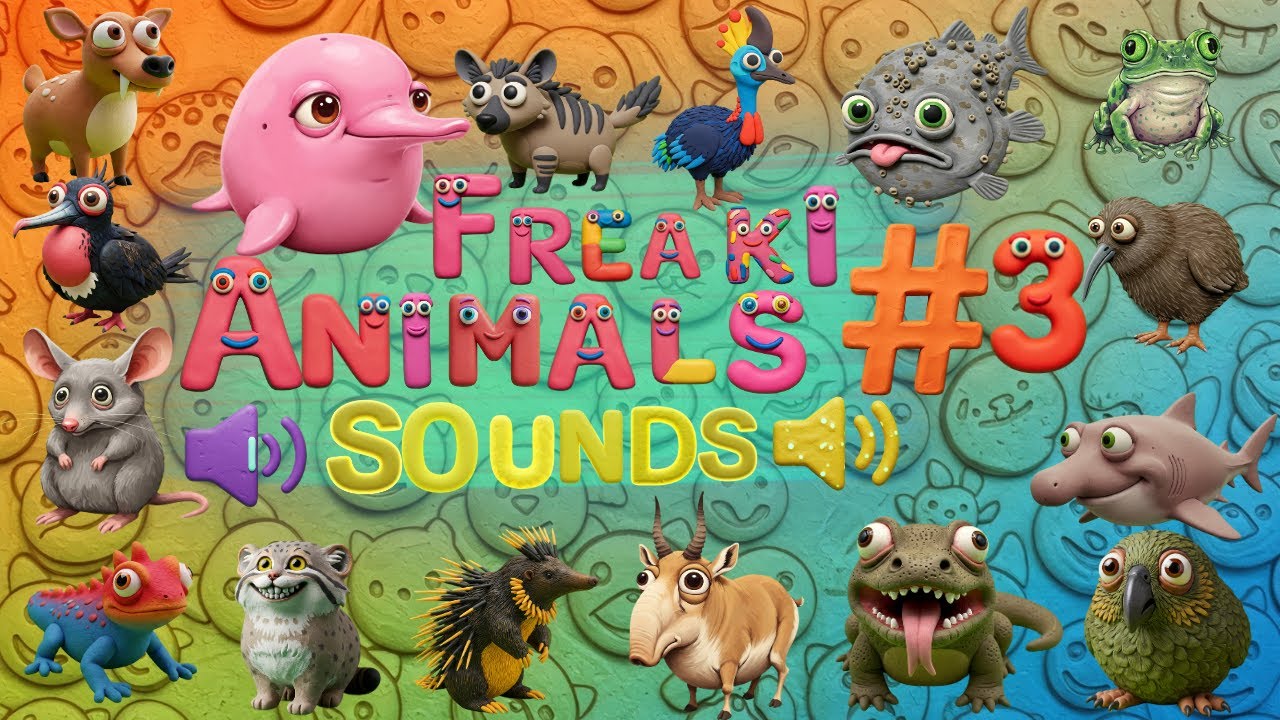 Funny & Freaky Animal Sounds Song 3 | Zoo Animals From 1 to 16 🐾 | The ...
