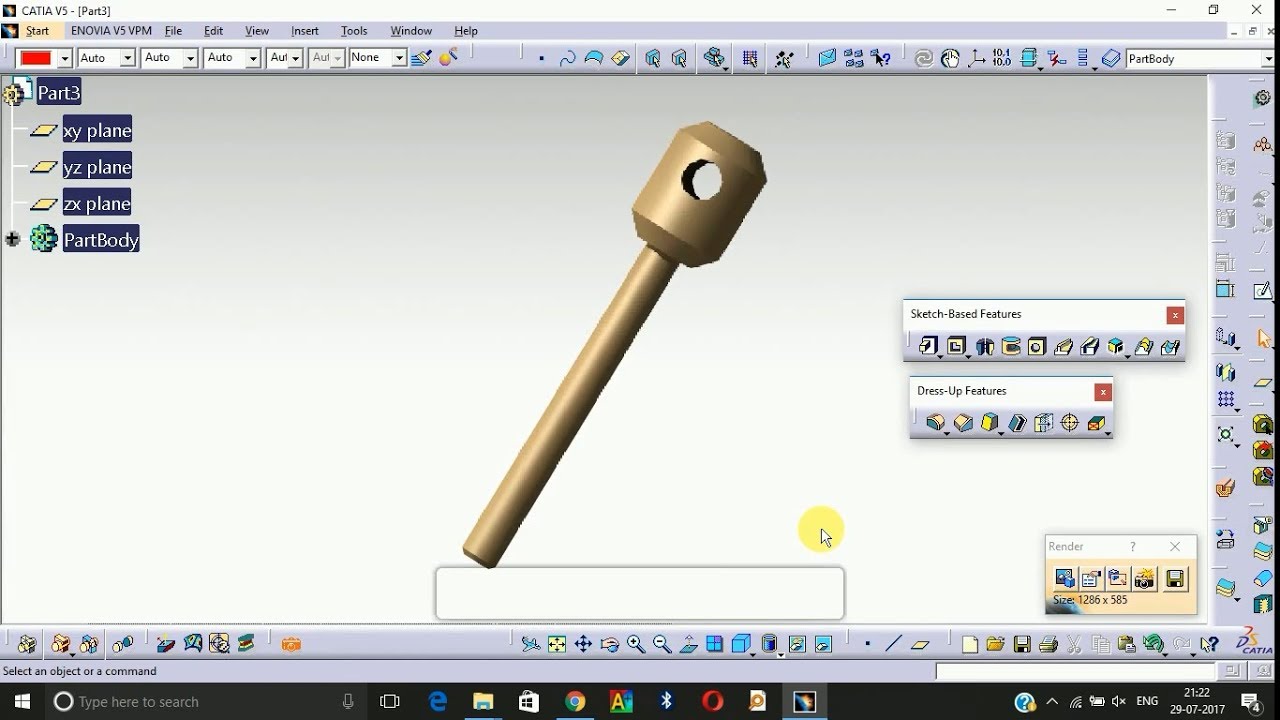 Learn Catia V5 | V Block Assembly (Part-3) | Fastner in Catia - YouTube