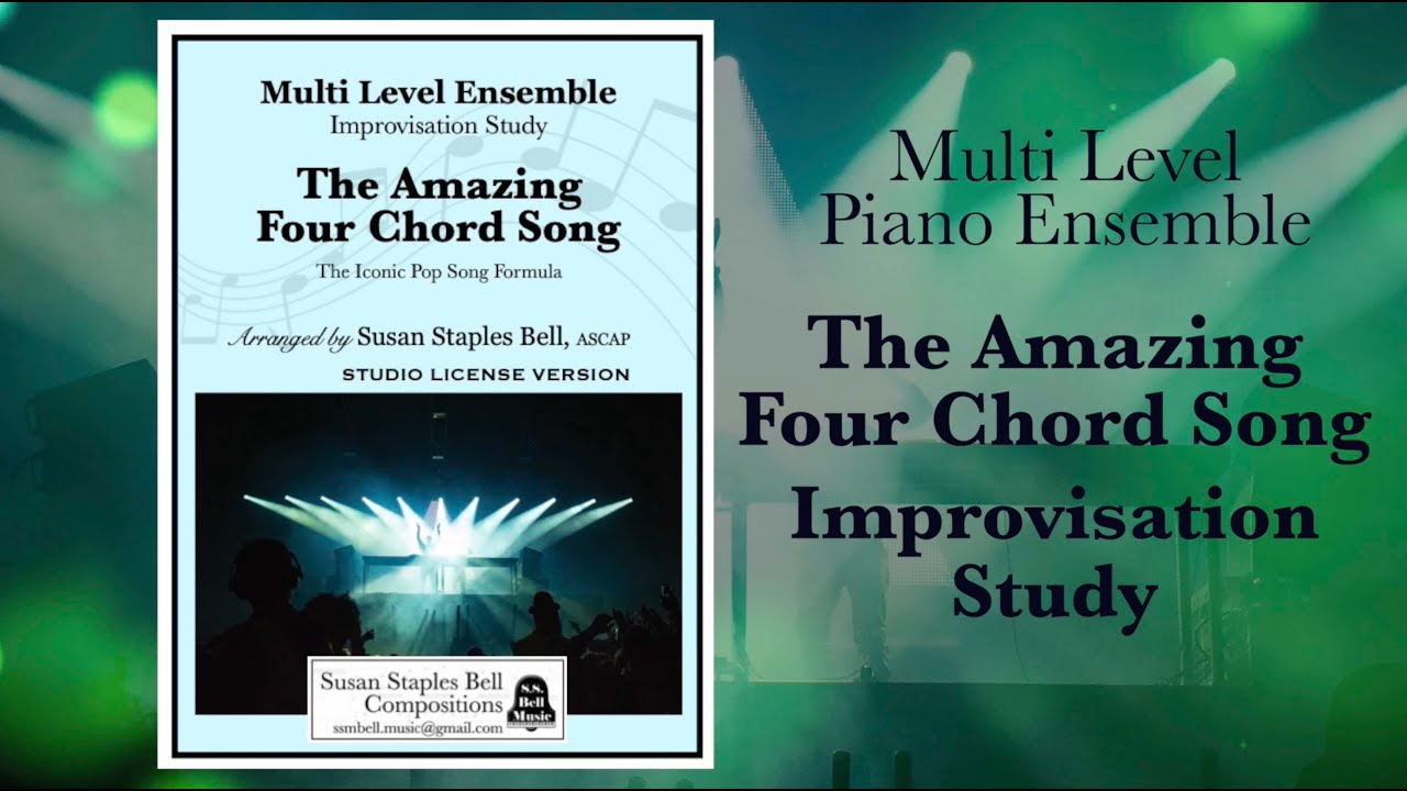 The Amazing Four Chord Song for Multi Level Piano Ensemble - YouTube
