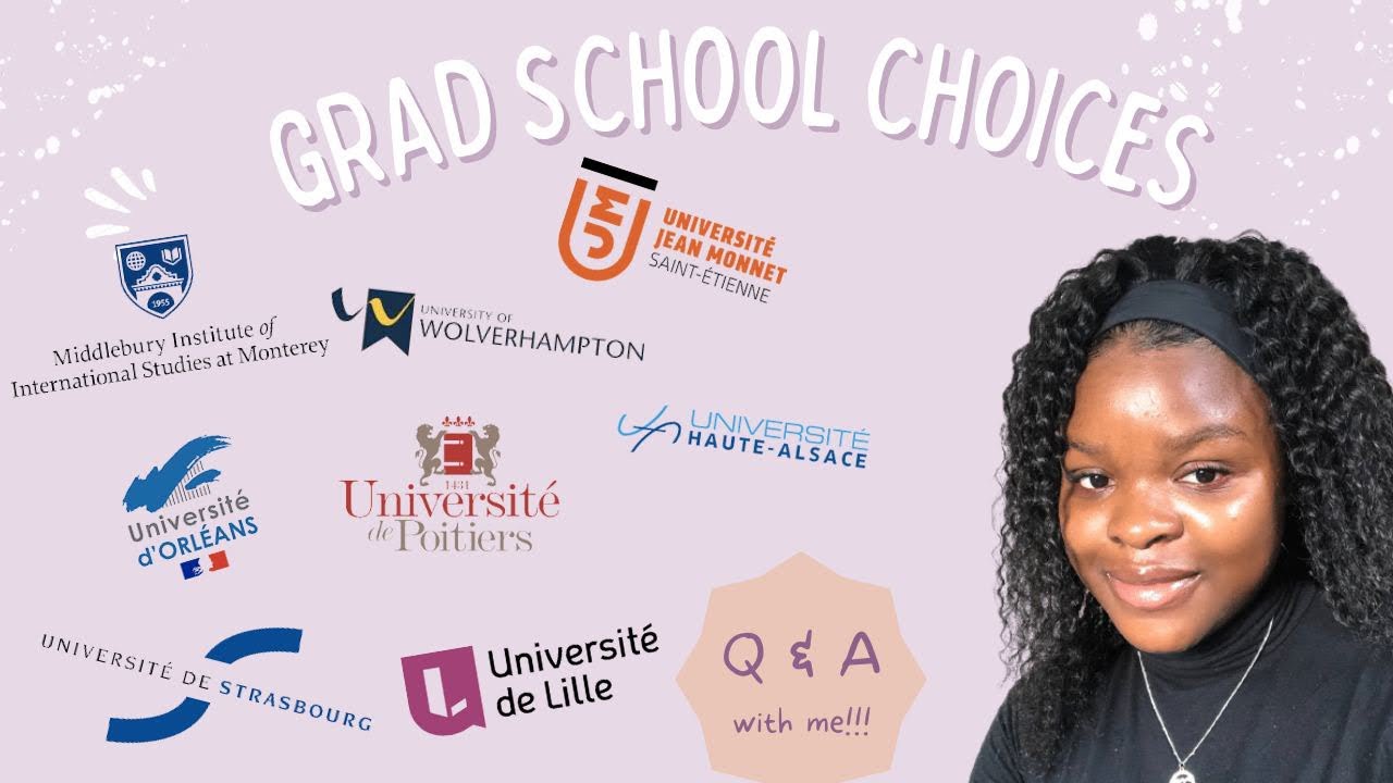 GRAD SCHOOL CHOICES, Rejections, Acceptance and more - YouTube
