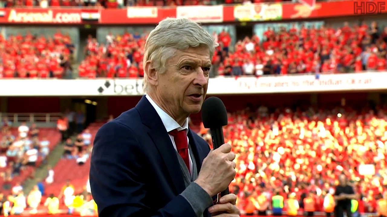 Arsene Wengers Farewell Speech Including Interview Youtube