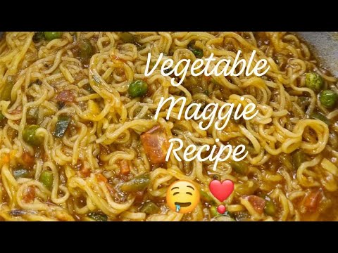 "Maggie Recipe|Vegetable Maggie Spicy and Tasty|" - YouTube