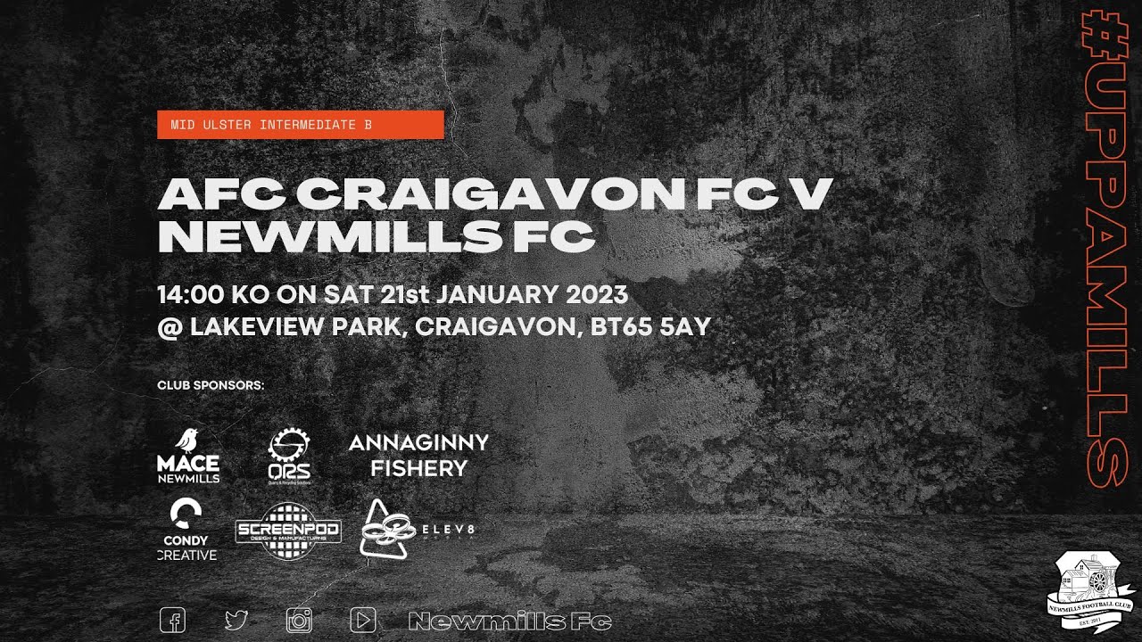 Mid Ulster Int B: AFC Craigavon FC vs Newmills FC - YouTube