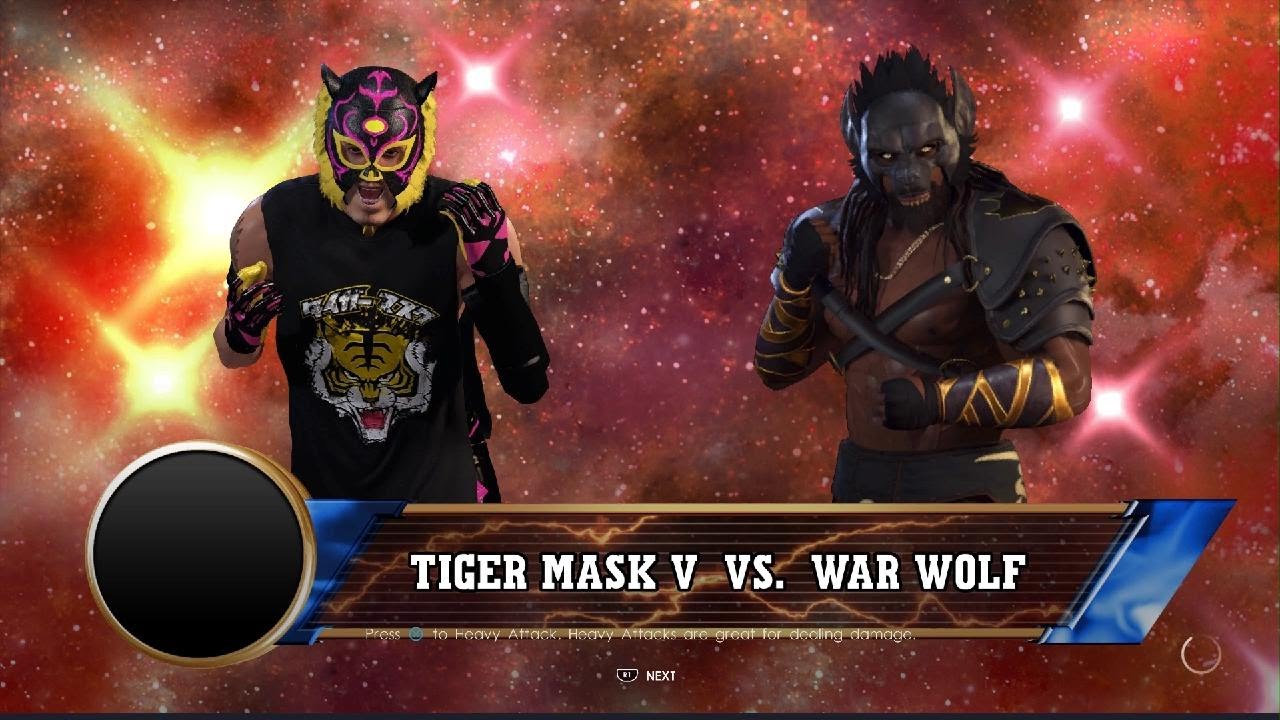 WWE 2K22 Tiger Mask V vs War Wolf - YouTube