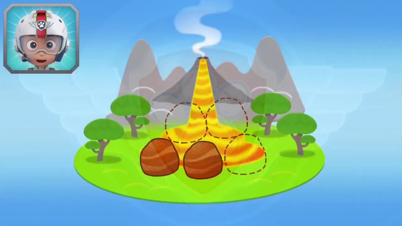 PAW Patrol Pups Take Flight HD MARSHALL in VOLCANO ISLAND By ...