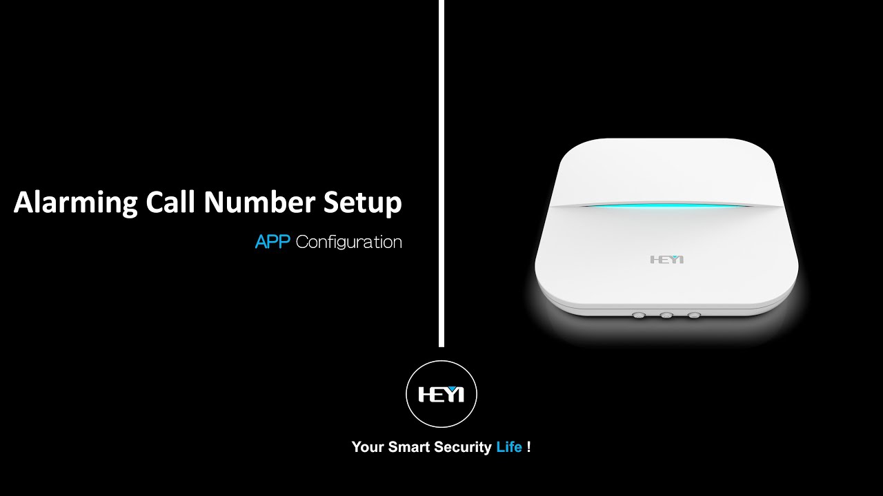 Alarming Call Number Setup - APP Configuration - YouTube