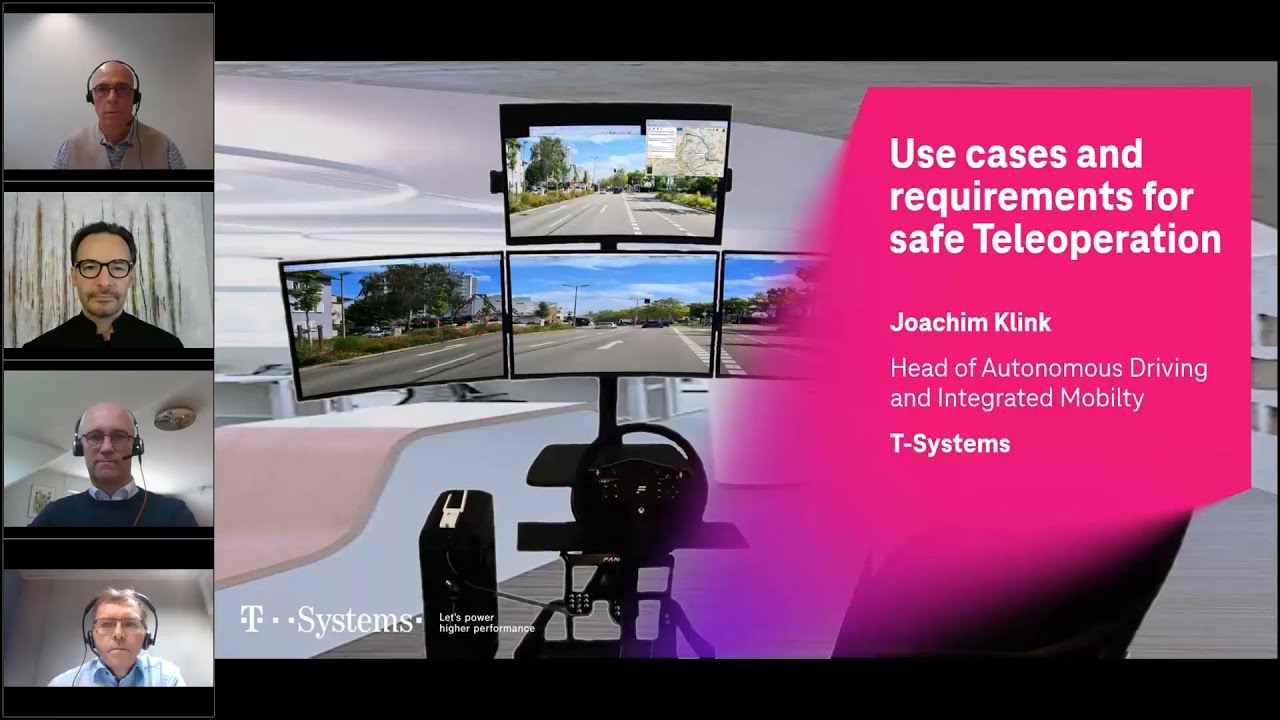 Teleoperated driving or technical supervision? | Webinar | T-Systems ...