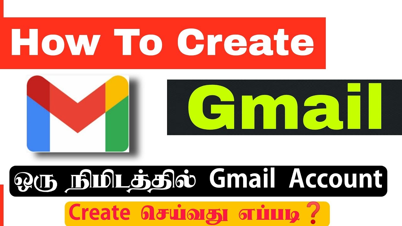 how to create gmail account in tamil ||create Email account in mobile ...
