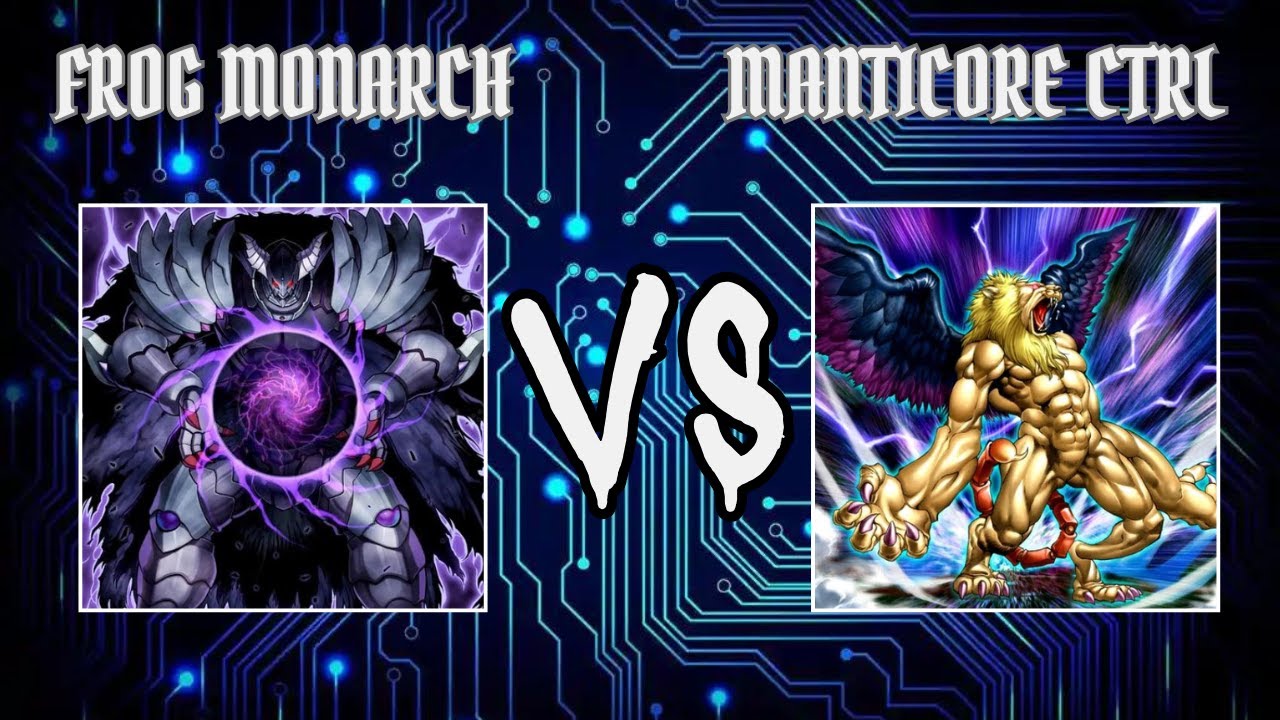 Icarus89(Frog Monarch) vs Mamezuku Rai(Manticore Control) | Yugioh ...