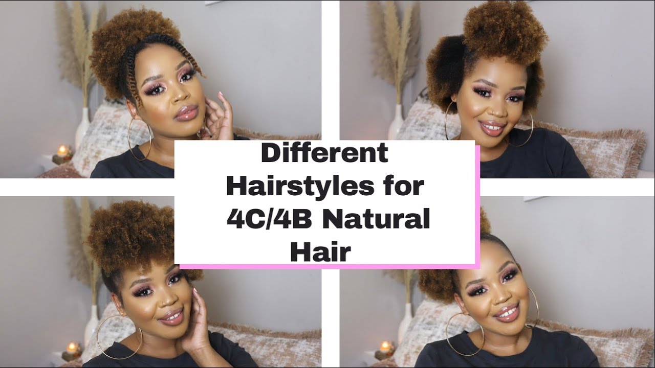Different Hairstyles for 4B/4C Natural Hair | Twist Out - YouTube