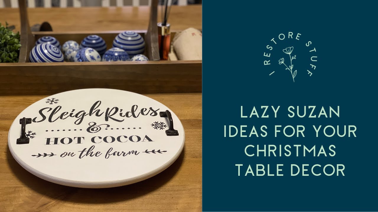 Christmas Lazy Susan Ideas for Your Christmas Table - YouTube