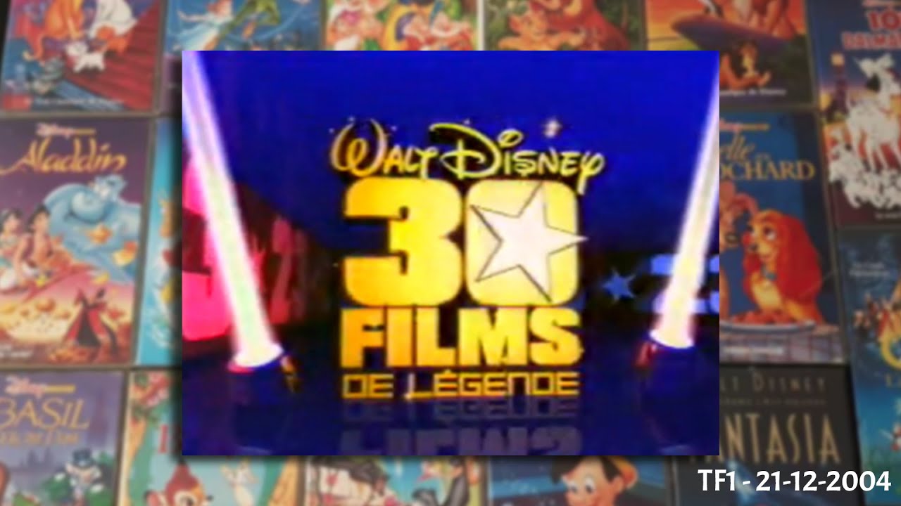 Disney 30 films de légende - TF1 - 21 Décembre 2004 - VHS - YouTube