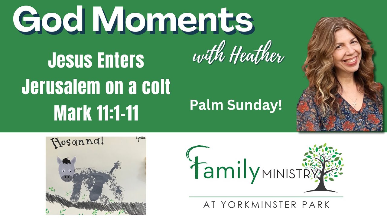 Jesus enters Jerusalem riding on a colt - YouTube