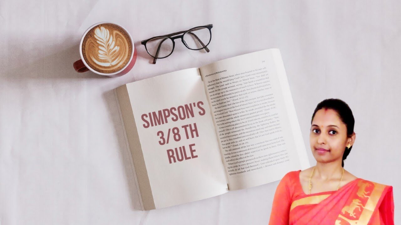 Simpson's 3/8 th rule/ Numerical Analysis/ Vidhya Deepak_VD/ Math with VD. - YouTube