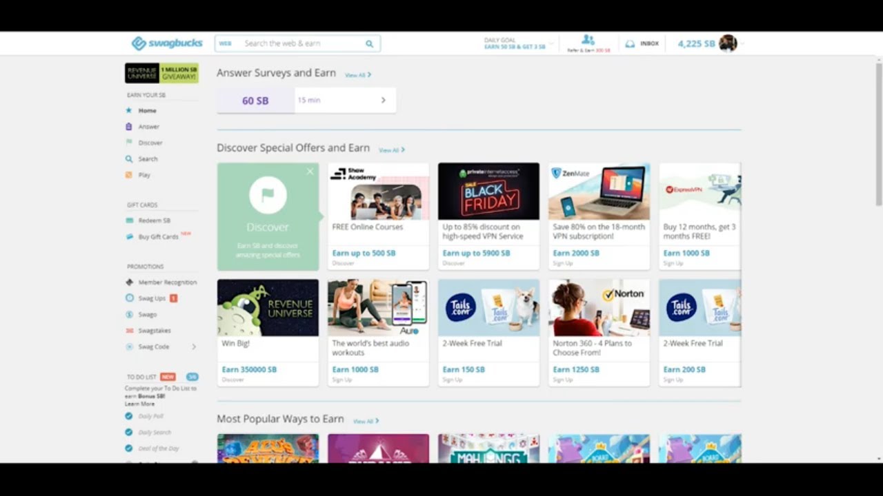 Swagbucks Review: Tips & Personal Earnings (With Payment Proofs) - YouTube